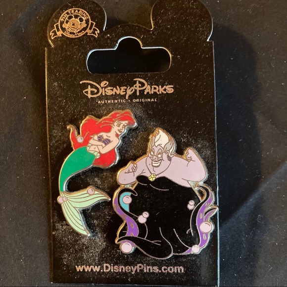 Disney | Jewelry | Disney Ariel And Ursula Trading Pins Set Mermaid ...